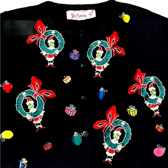 Dr. Seuss | Sweaters | Dr Seuss The Grinch Sweater | Poshmark